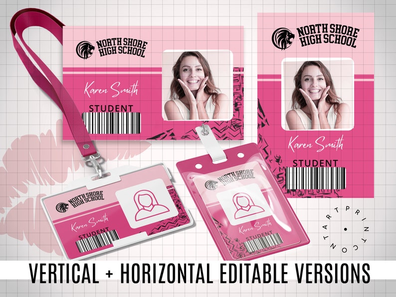 2x Mean Girls Badges Editable North Shore High School Student - Etsy UK