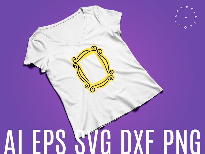 Monica Door Frame Friends Picture Frame Svg Yellow - Etsy UK