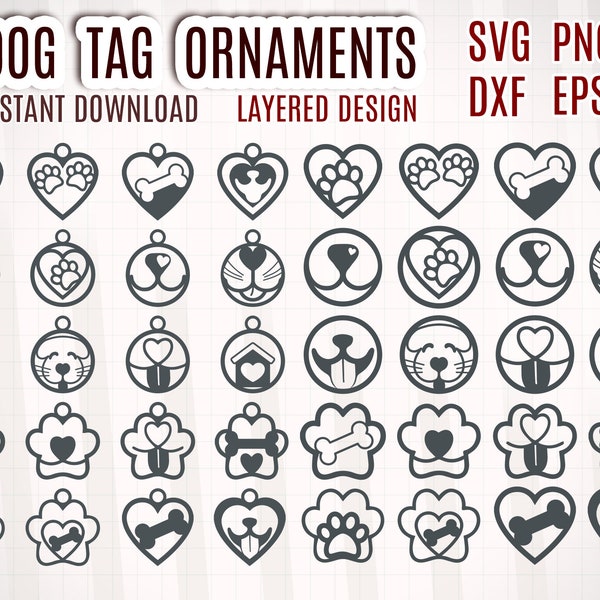 Laser Cut File Dog Tags - Etsy