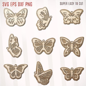 Butterfly Template Svg, 3D Butterfly Svg Bundle, Butterfly Template Cut ...