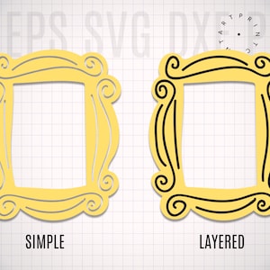 Monica Door Frame Friends Picture Frame Svg Yellow - Etsy UK