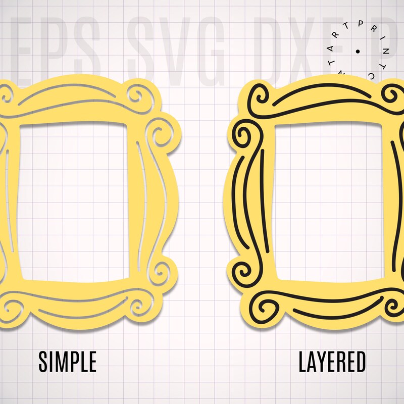 Friends Picture Frame Svg - Etsy