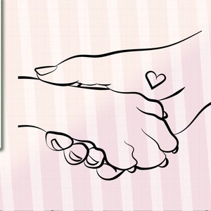 Pfote und Hand SVG PNG, Pfote Liebe SVG, Valentinstag Haustier SVG ...