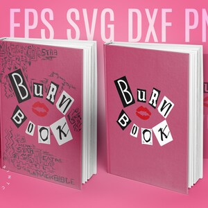 2x Burn Book Printable Cover, Burn Book Journal Cover, Mean Girls ...