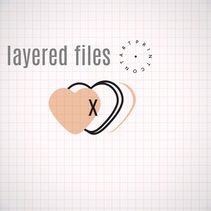 Candy Heart Alphabet SVG, PNG, Layered Conversation Hearts Svg, Png ...