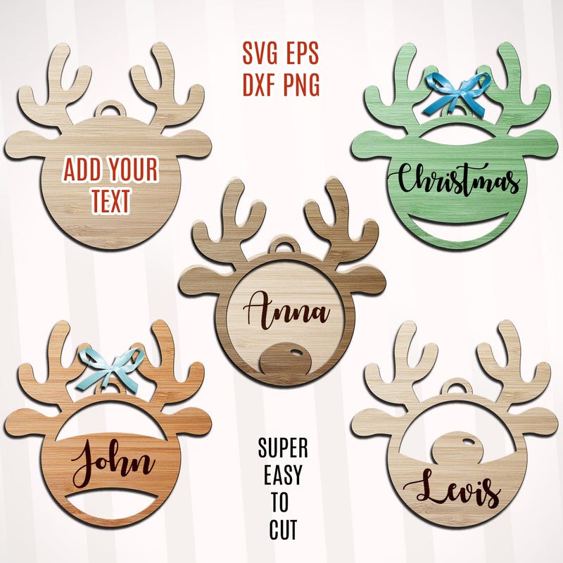 Reindeer Cut Outs - Etsy