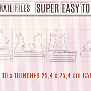 Bunny Easter Egg Svg, Easter Bunnies Svg, Cute Bunny Bundle SVG, Rabbit ...