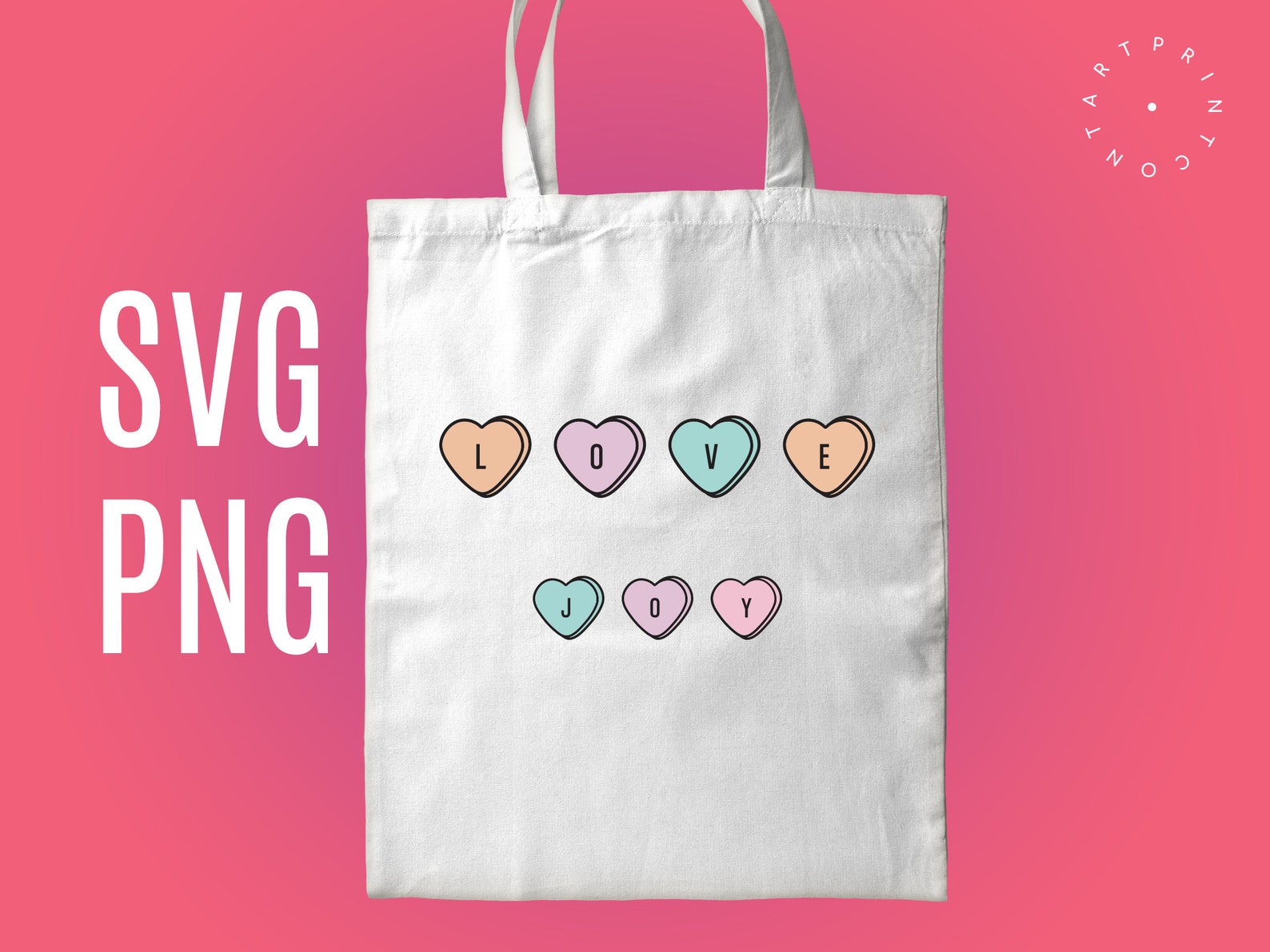 Candy Heart Alphabet SVG PNG Layered Conversation Hearts - Etsy