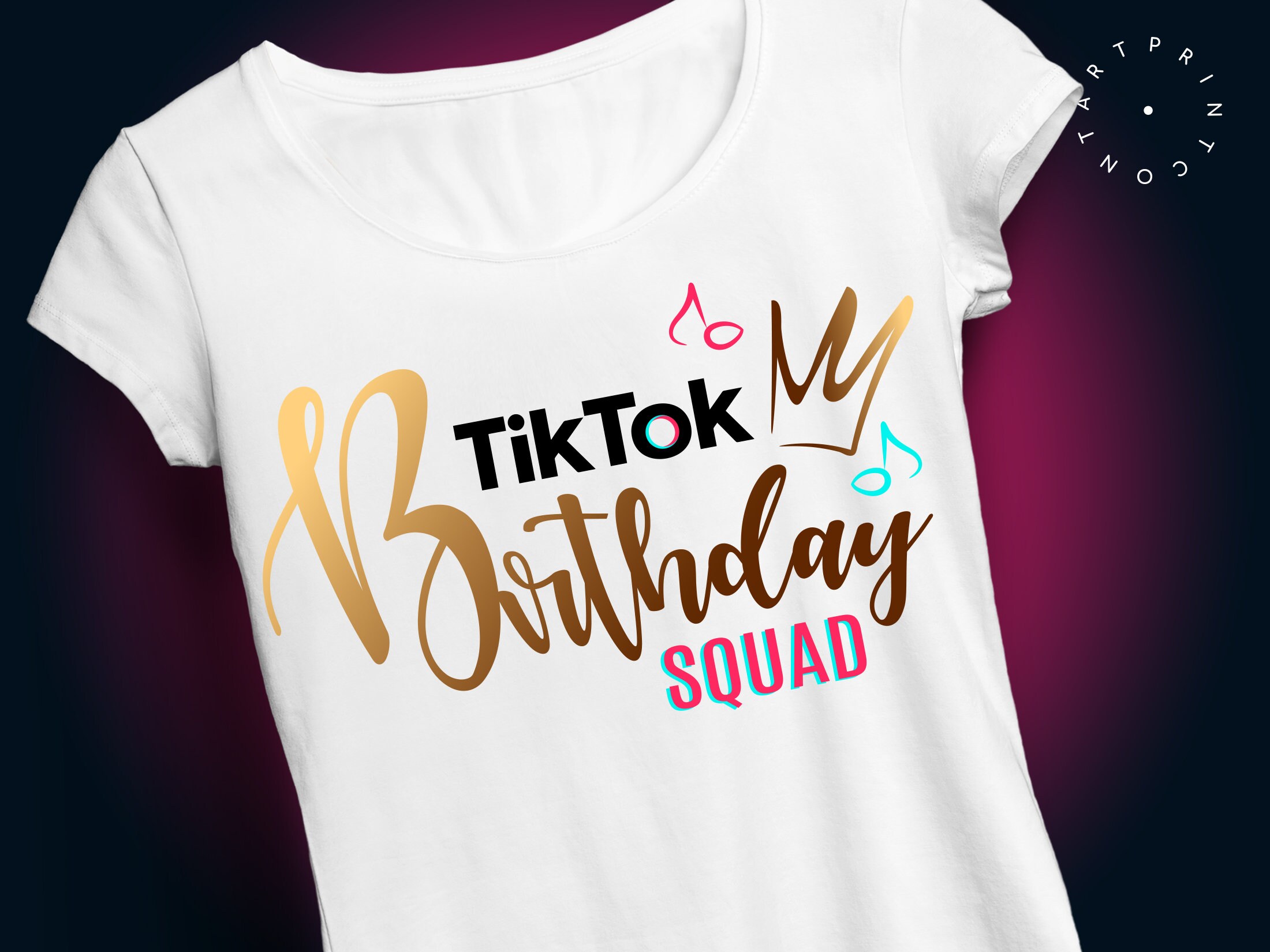 Tik Tok Svg Birthday Tik Tok Shirt Tik Tok Birthday Etsy