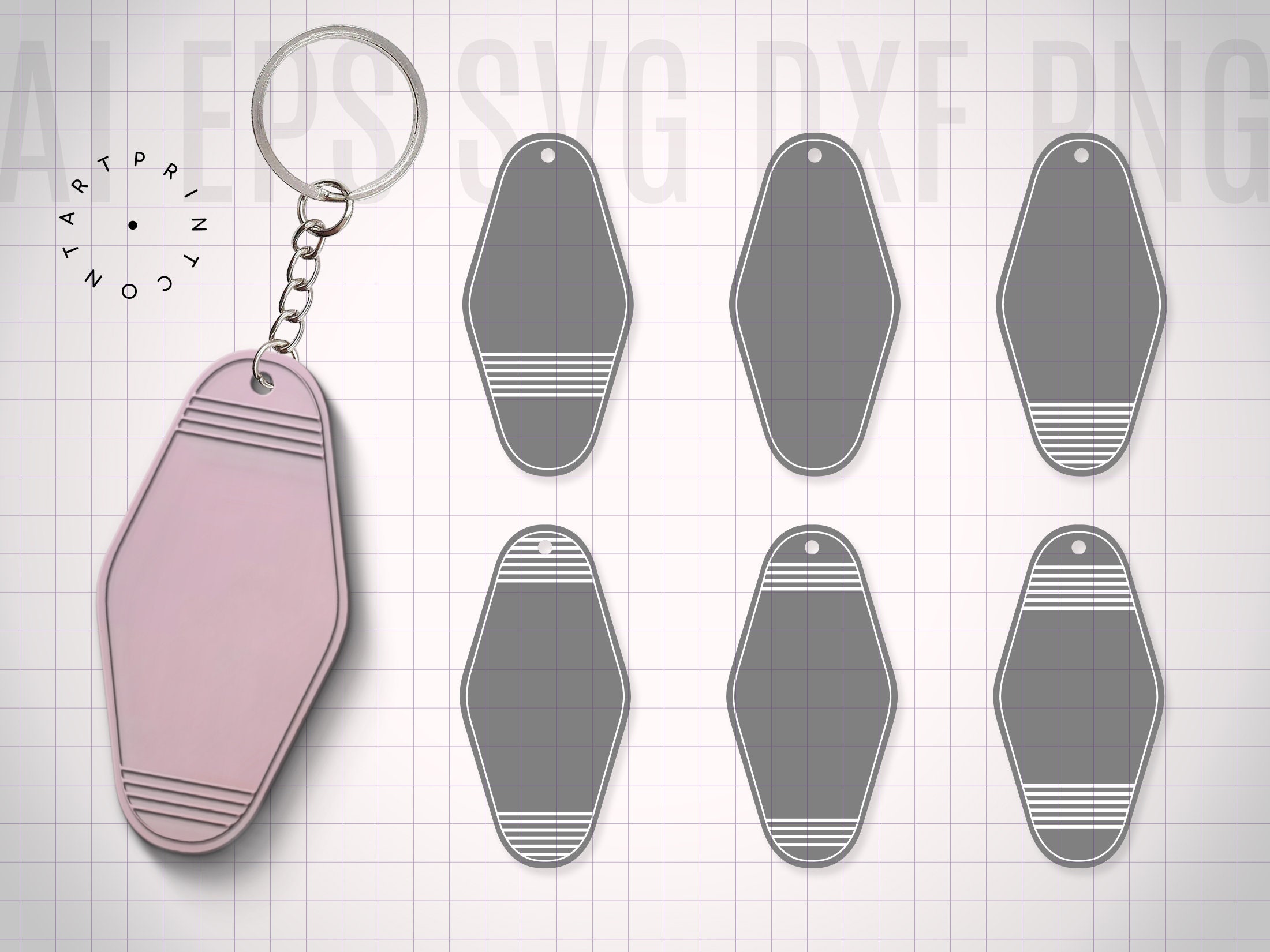 Retro Motel Hotel Keychain Bundle Best Friend Keychain Set - Etsy