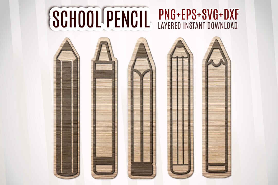 School Pencil Svg, Glowforge Teacher Gifts, Teacher Gift Laser Cut File ...