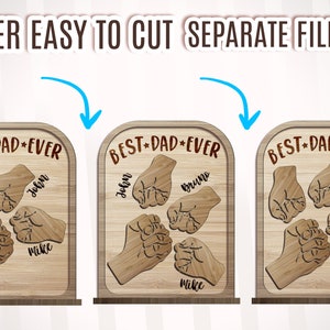 Father's Day Fist Bump Svg Cut File, Fathers Day Frame, Fathers Day ...