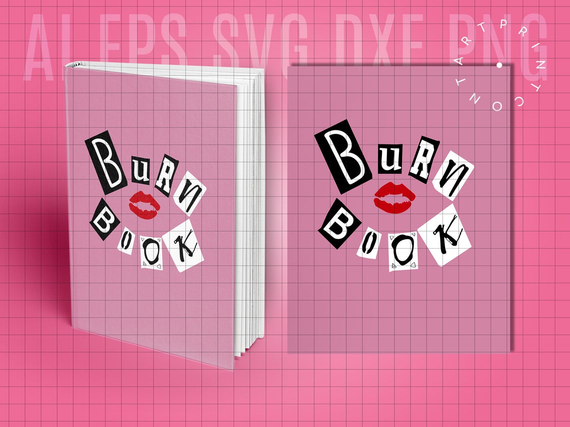 2x Burn Book Printable Cover Burn Book Journal Cover Mean - Etsy