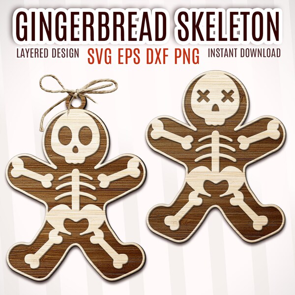 Gingerbread Skeleton - Etsy