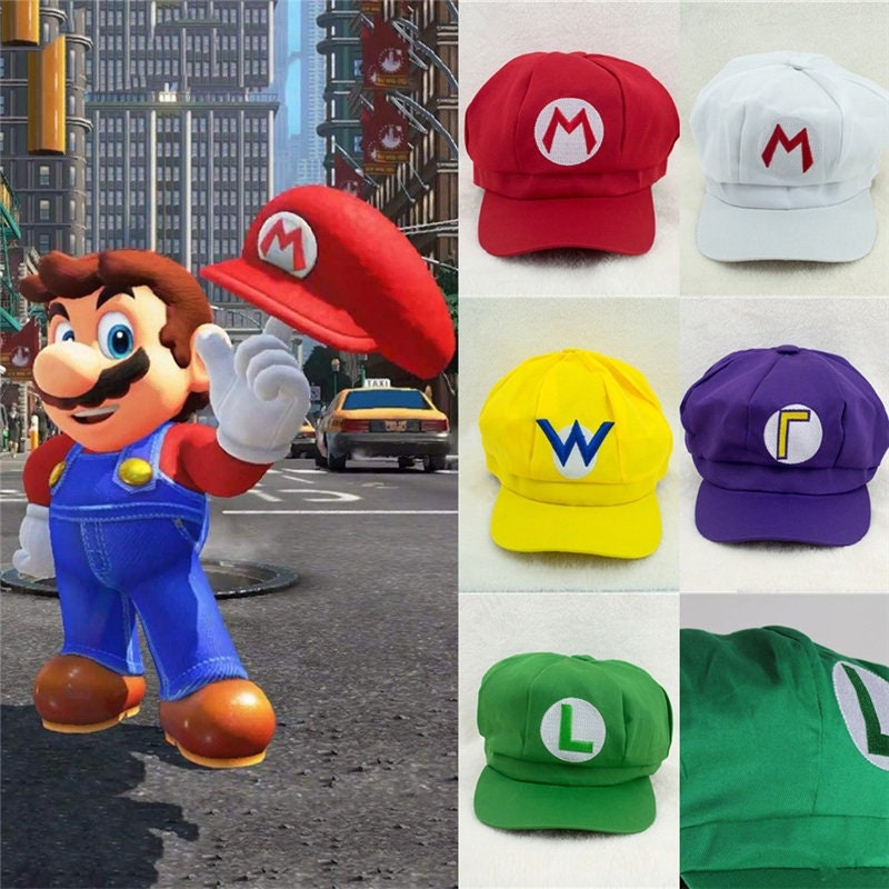 Anime Classic Game Super Mario Hats Cosplay Props Hats Dome | Etsy