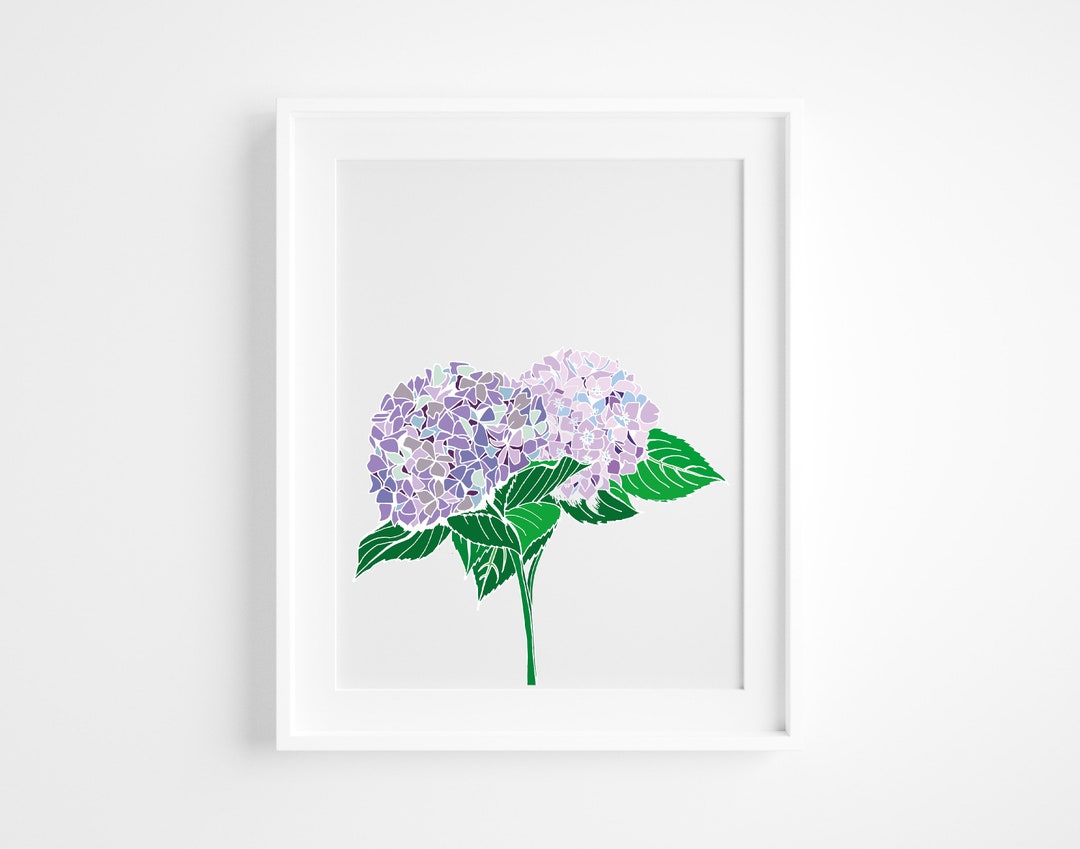 Hydrangea Wall Art | Flower Art | Hydrangea Prints | Flower ...