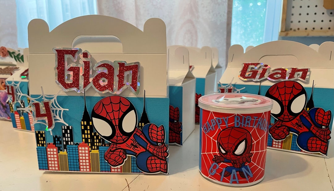 Spiderman/spidey Theme Gable Boxes/pringle - Etsy