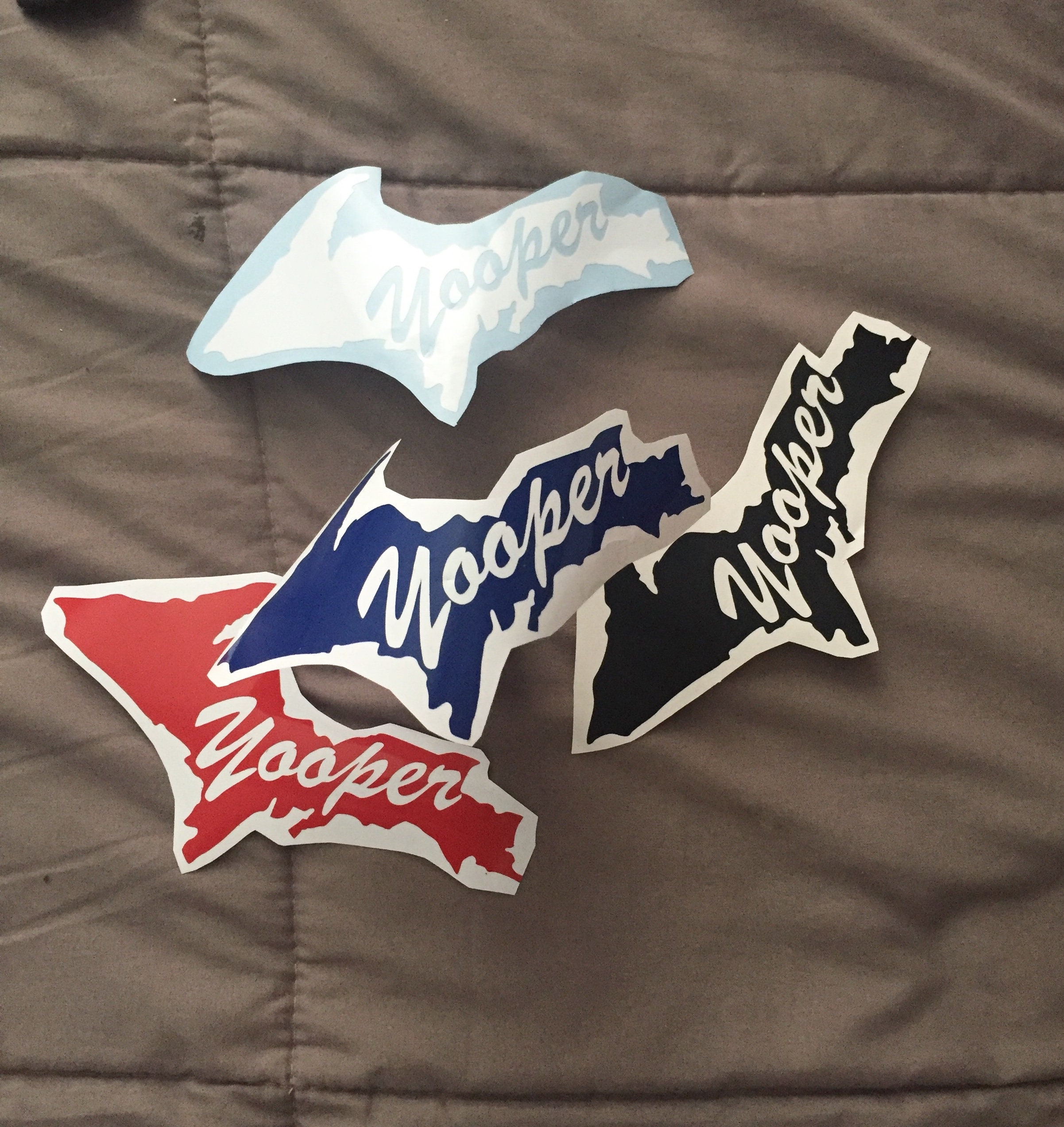 Upper Peninsula With Yooper Decal for Water Bottles. Decal for Bumper ...