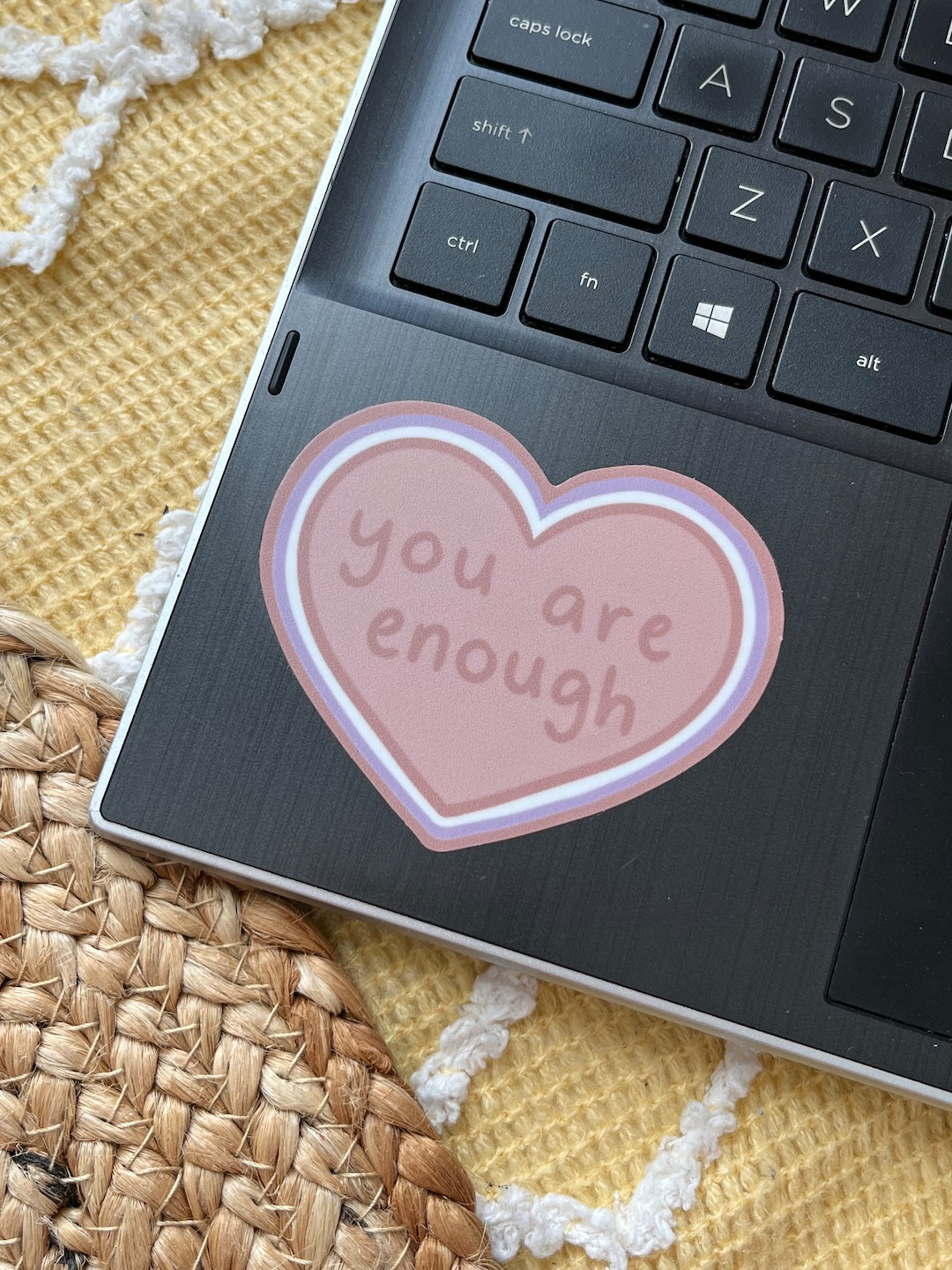You Are Enough Vinyl Sticker / Vinyl Waterproof Sticker / Water Bottle ...