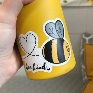 Bee Kind Sticker, Vinyl Waterproof Sticker for Hydro Flasks, Water ...