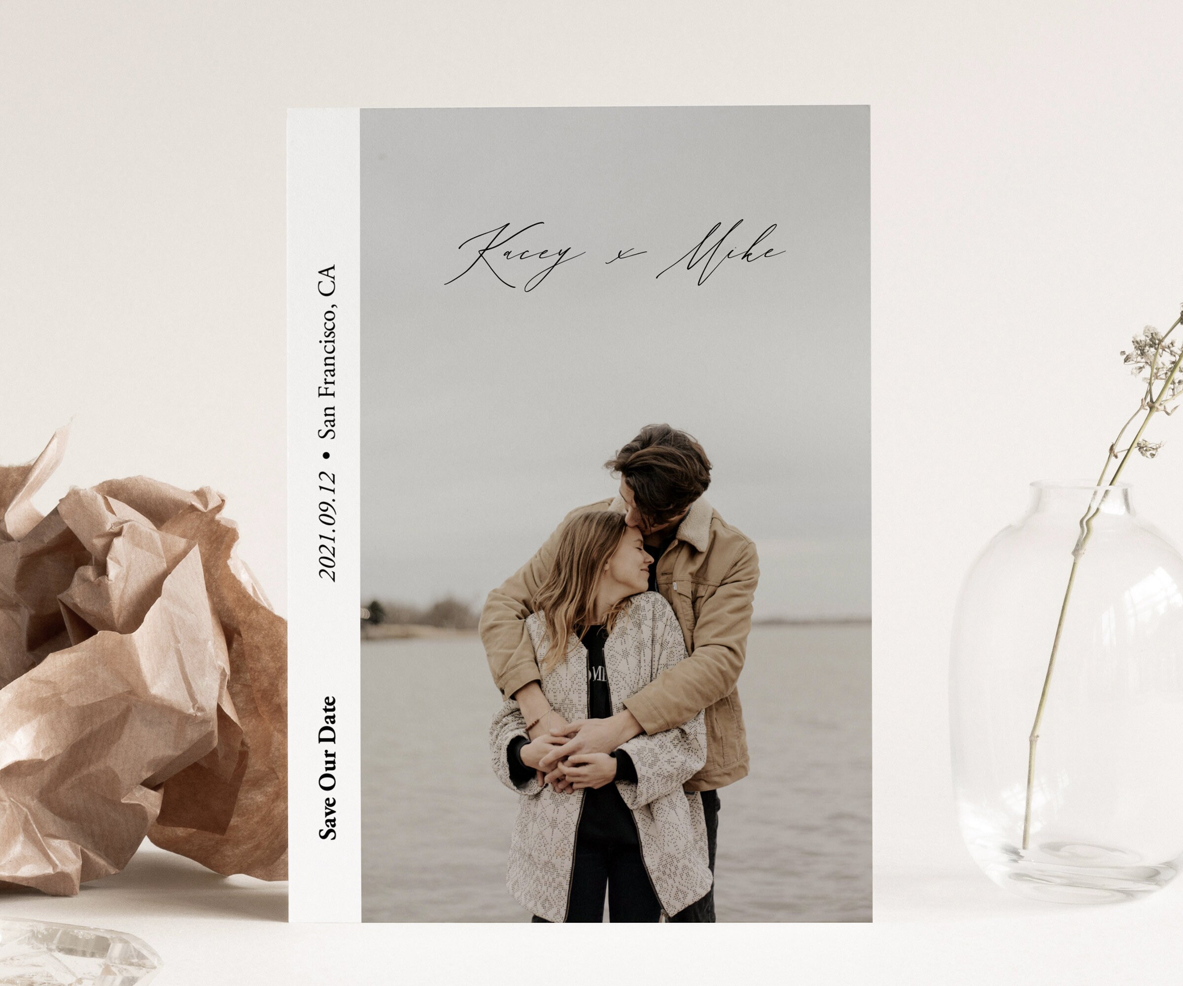 Editable Photo Save the Date Template, DIY Save Our Date Printable ...