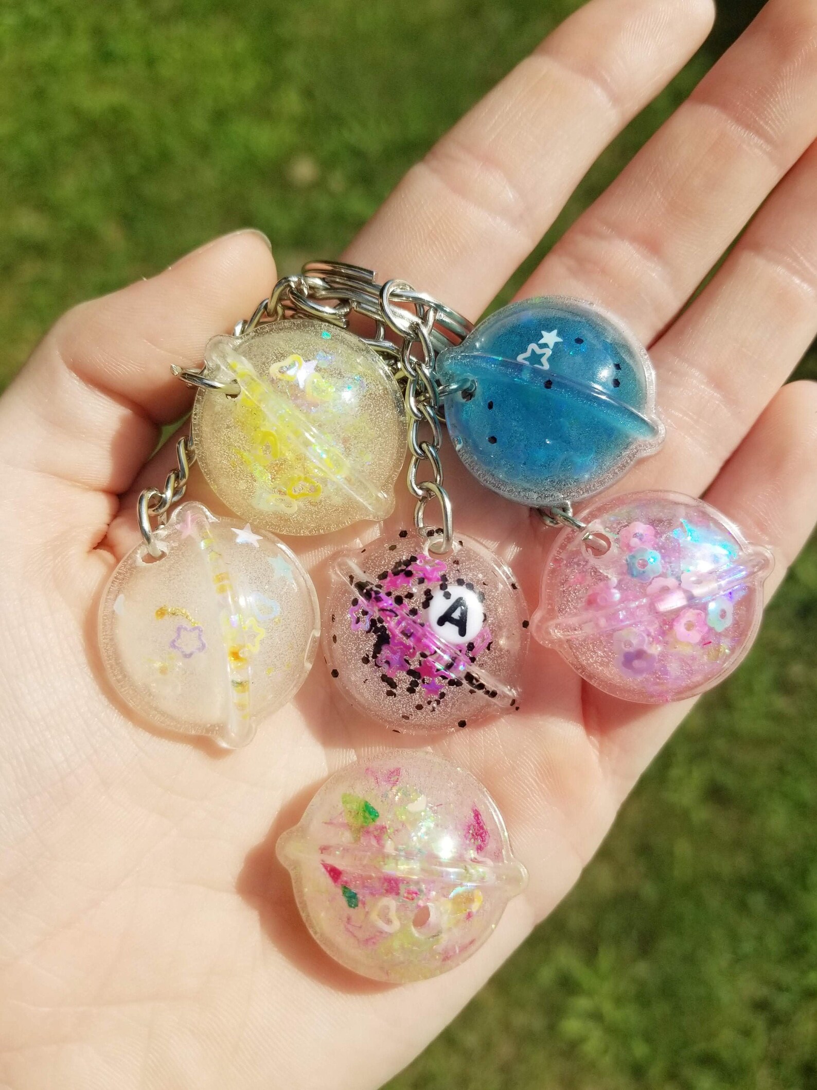 Personalized Saturn Keychain Keychains Custom Keychains | Etsy