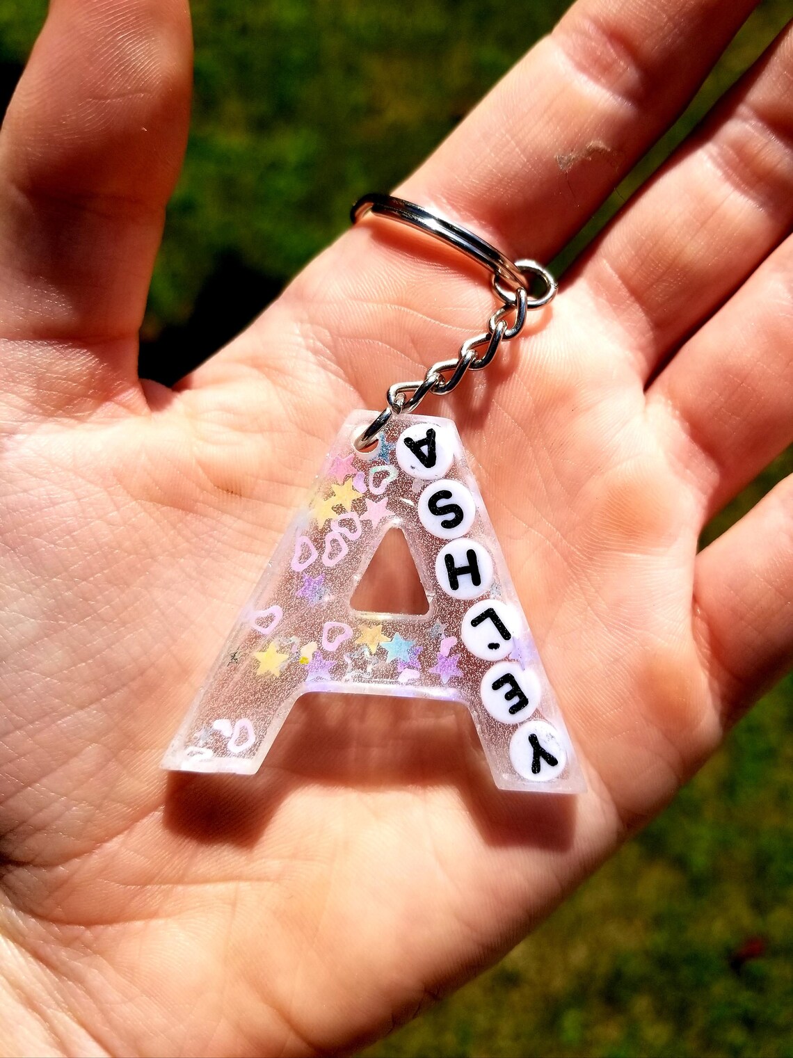 Personalized Letter Keychain With Name | Etsy