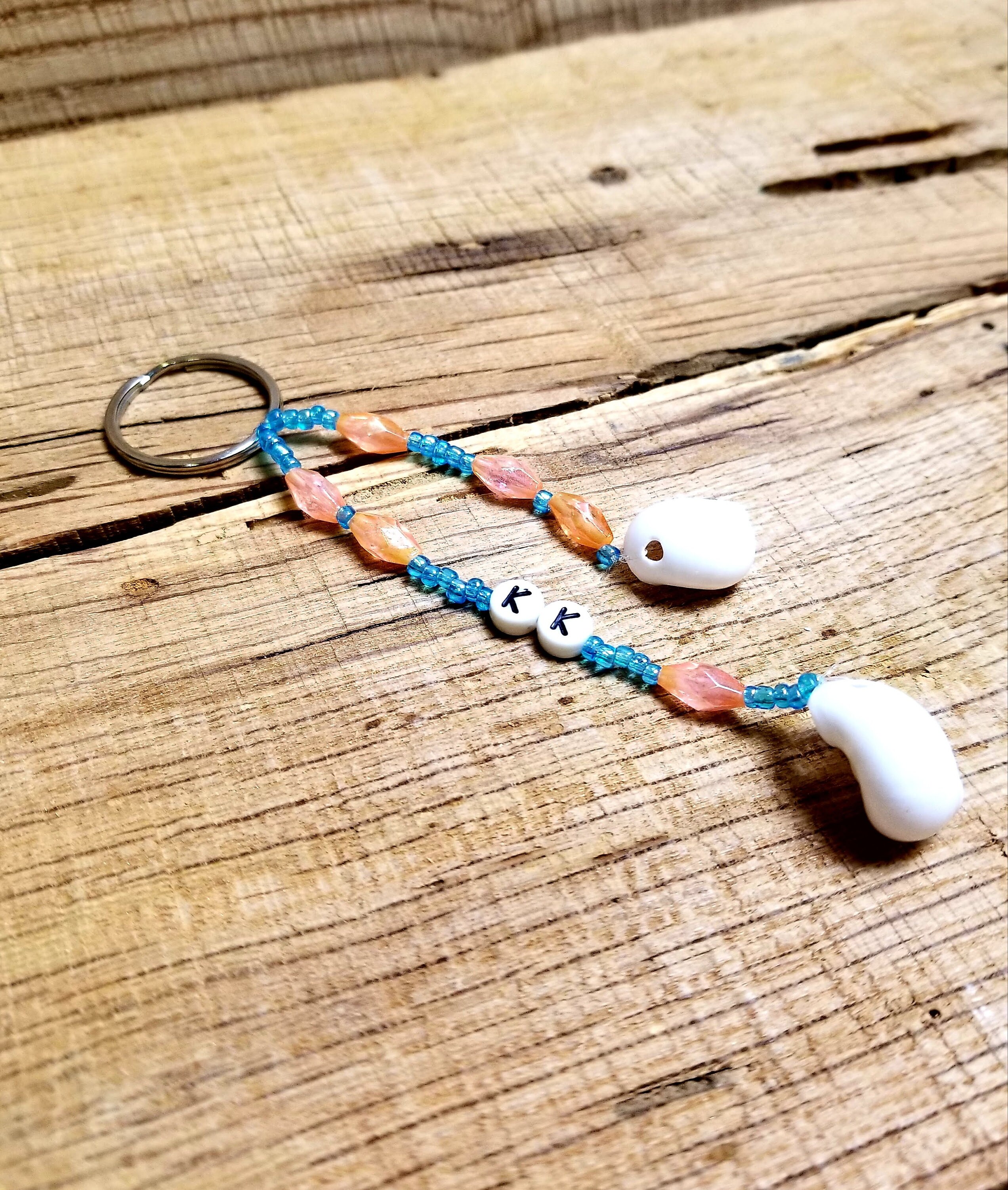 Personalized Beaded Keychain trendy keychains name - Etsy.de