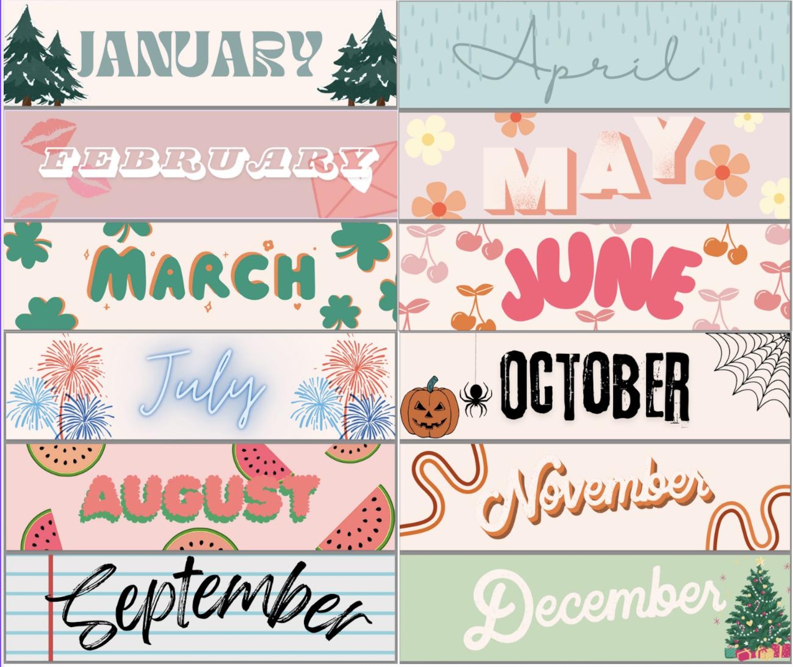 Month Printable, Pocket Chart Calendar Months, School Calendar ...