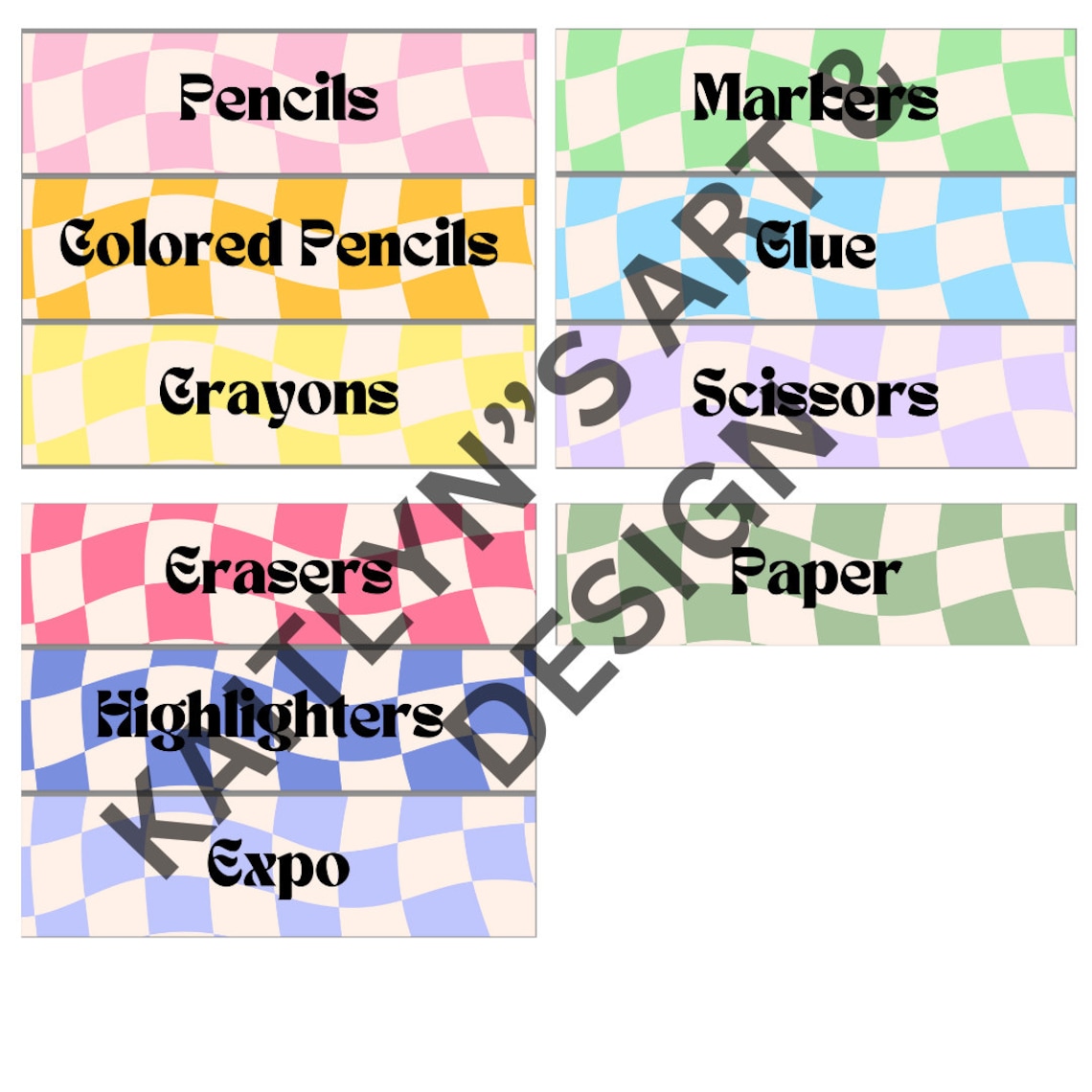Classroom Supply Labels, Printable - Etsy