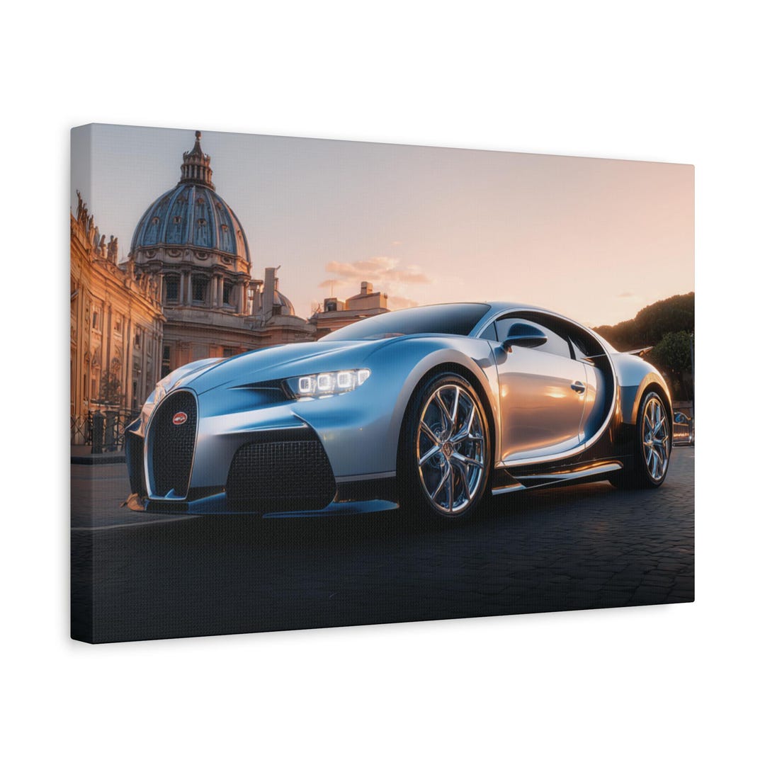 Bugatti Chiron Rome Matte Canvas Wall Art - Etsy