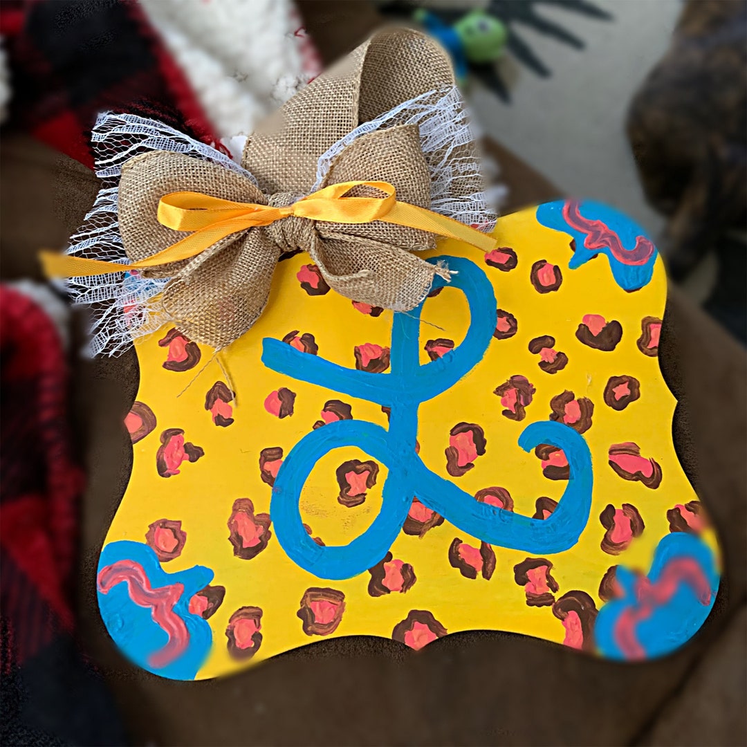 Personalized Leopard Print Sign - Etsy