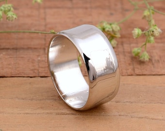 Plain Silver Ring | Etsy