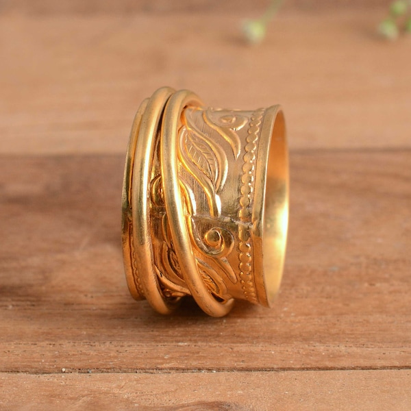 Gold Spinner Ring - Etsy