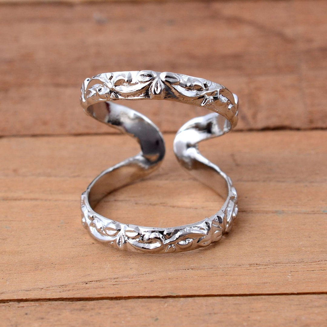 925 Silver Splint Knuckle Ring - Silver Fingertip Arthritis Splint ...