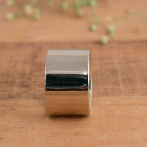 Solid Silver Band Ring, Sterling Silver Flat Wedding Bands, Men Women ...