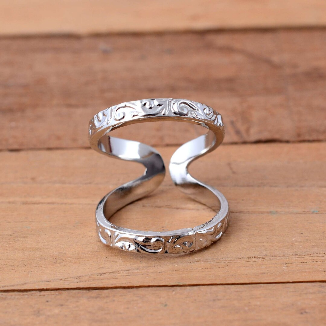 Handmade Adjustable Arthritis Ring, 925 Silver Splint Ring, Thumb Ring ...
