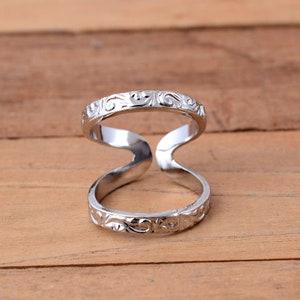 Handmade Adjustable Arthritis Ring, 925 Silver Splint Ring, Thumb Ring ...