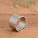 Sterling Silver Flat Band Ring, Unisex Wedding Band - Etsy