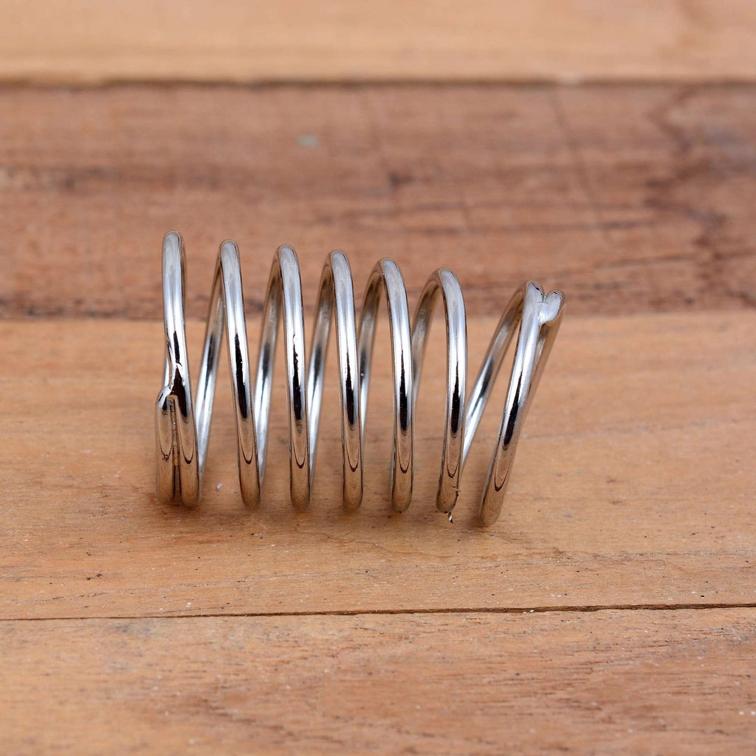 Handmade Spiral Ring, Wire Spiral Ring, 925 Sterling Silver Ring ...