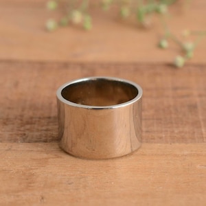 Solid Silver Band Ring, Sterling Silver Flat Wedding Bands, Men Women ...