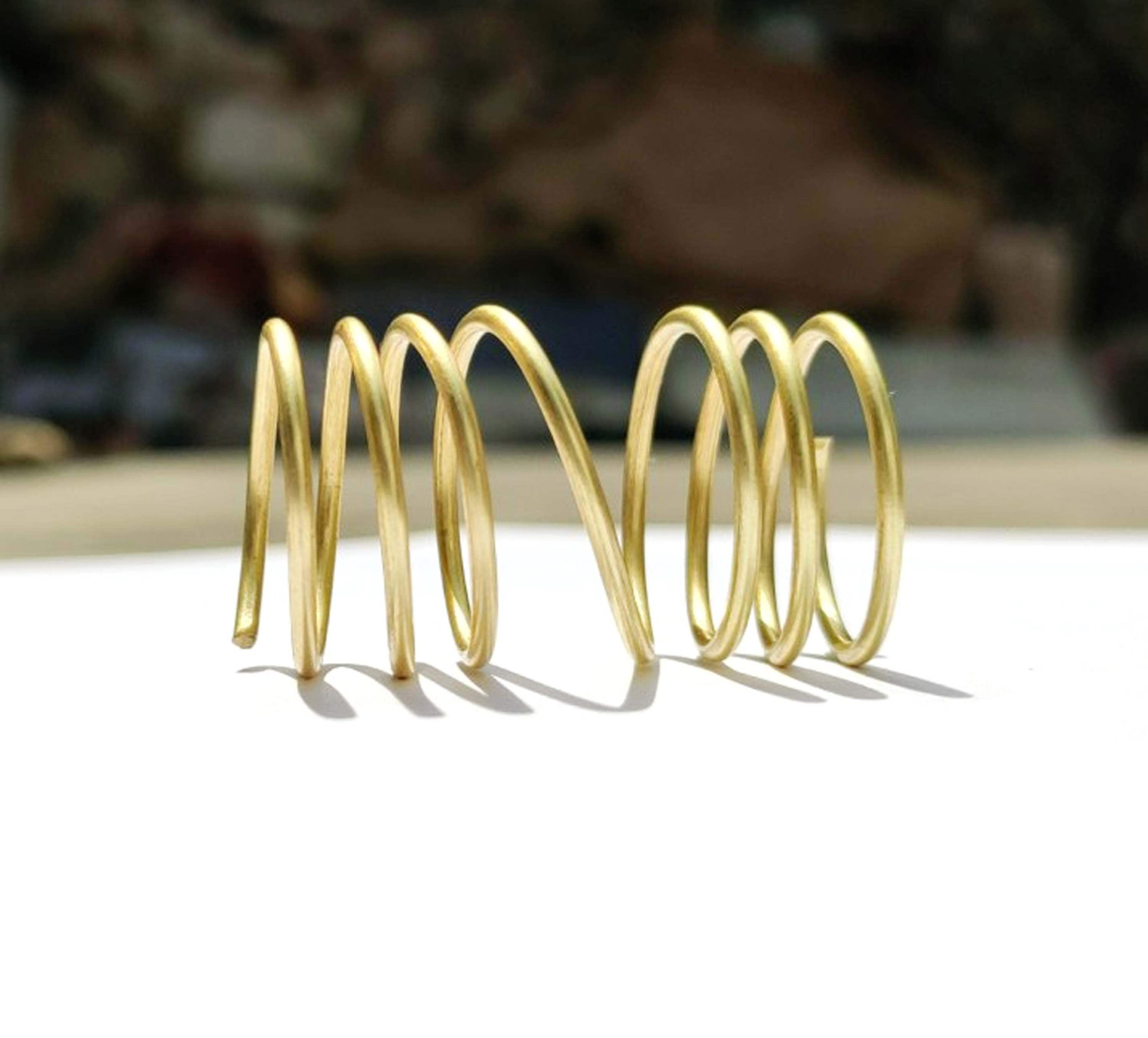 Gold Spiral Ring, Gold Statement Ring, Thick Gold Ring, Gold Filled ...