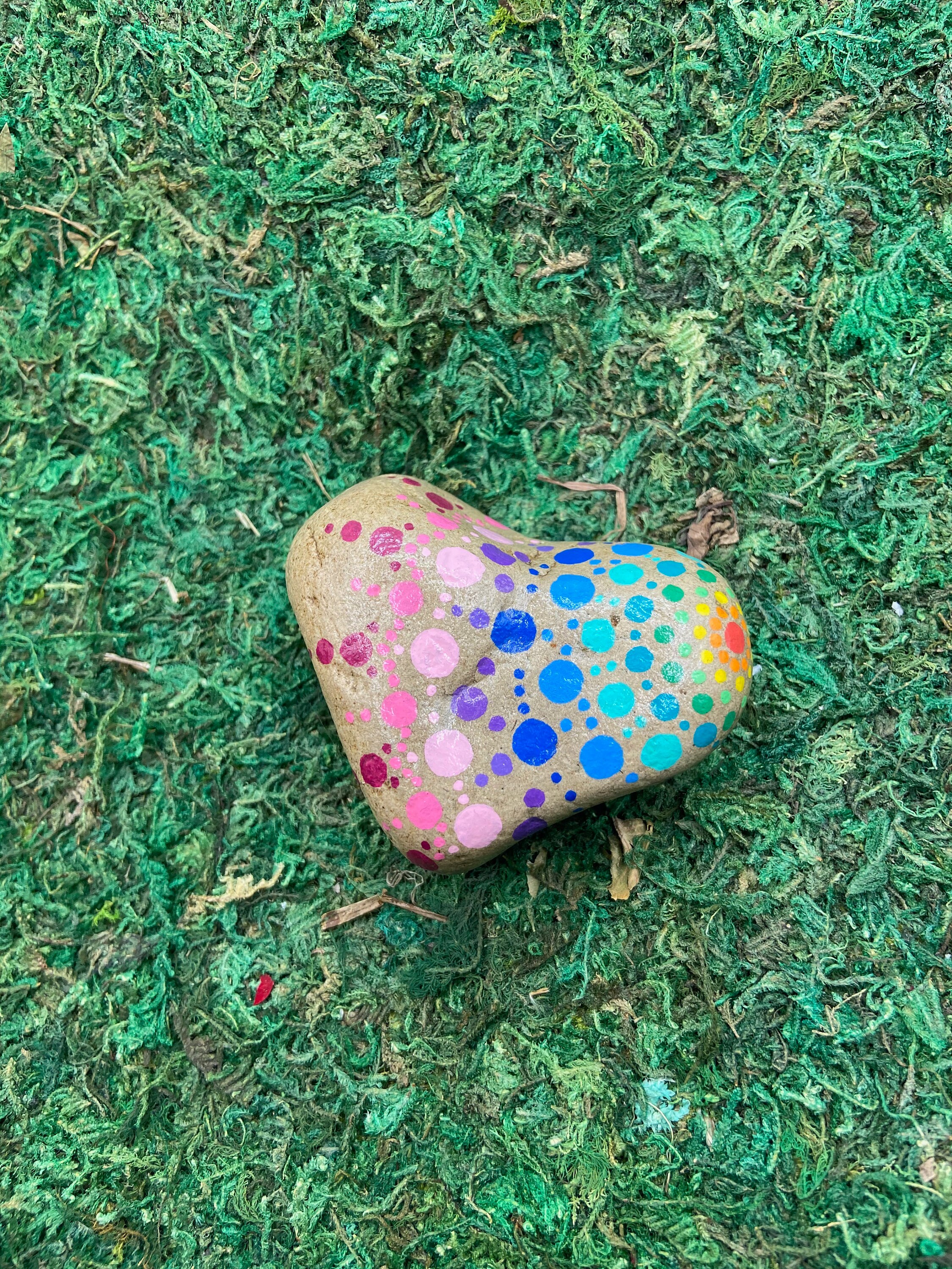 Decorative Pebble in the Shape of a Heart With a - Etsy UK