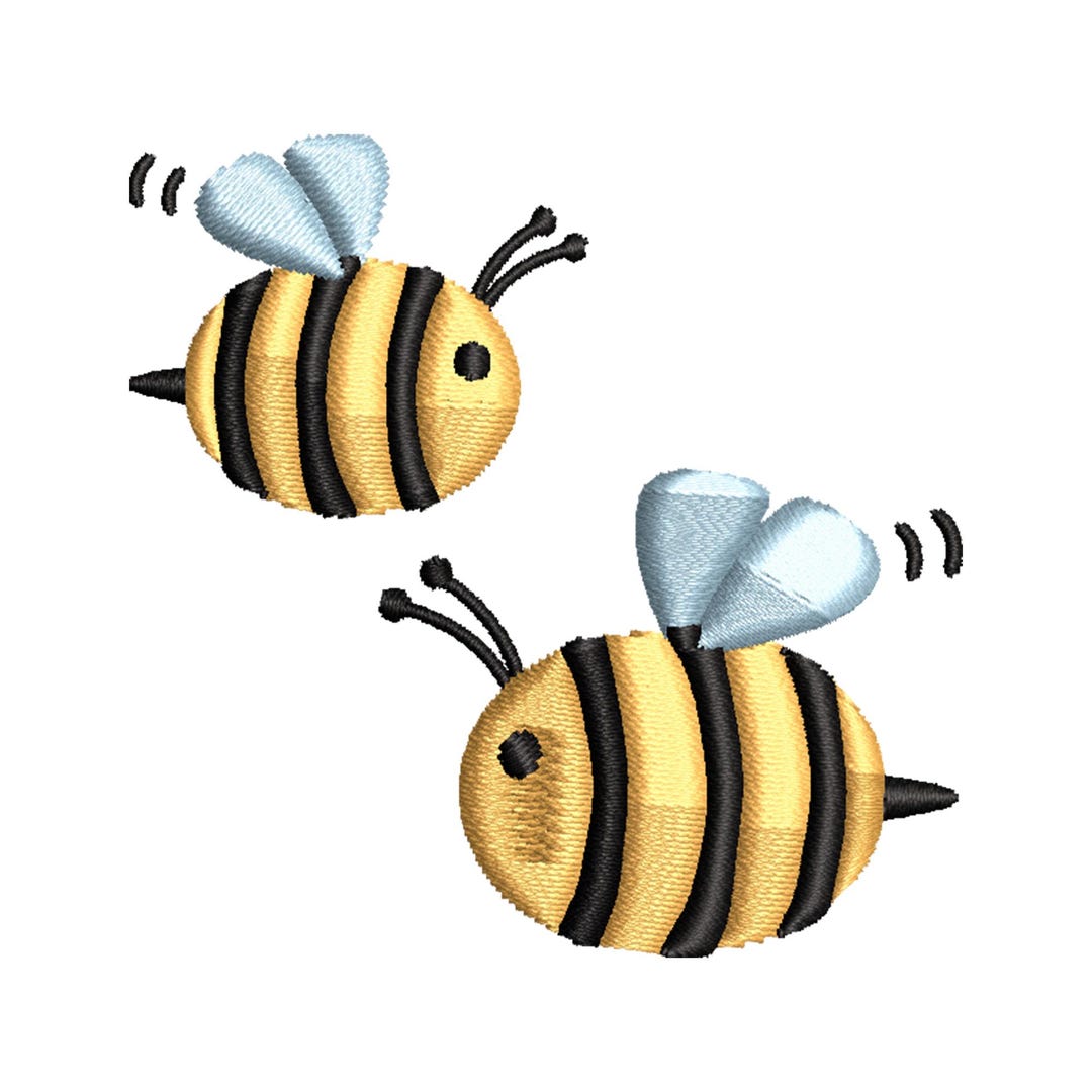 Mini Bee Embroidery Design, Machine Embroidery Mini Bee File, Little ...
