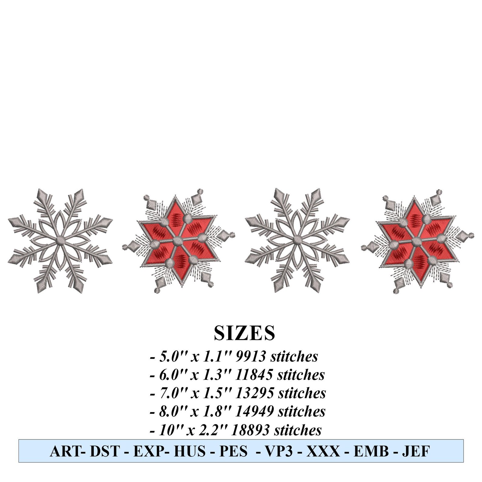 Snowflake Embroidery Designs, Christmas Machine Embroidery File ...