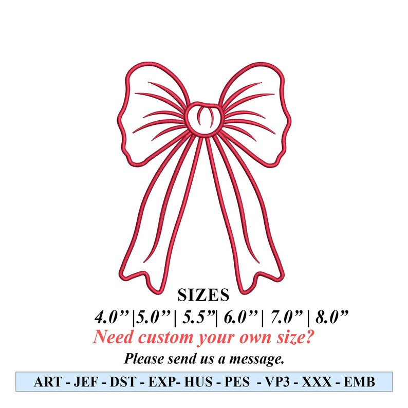 Side Bow Applique Sweatshirt Embroidery Design, Bow Christmas ...