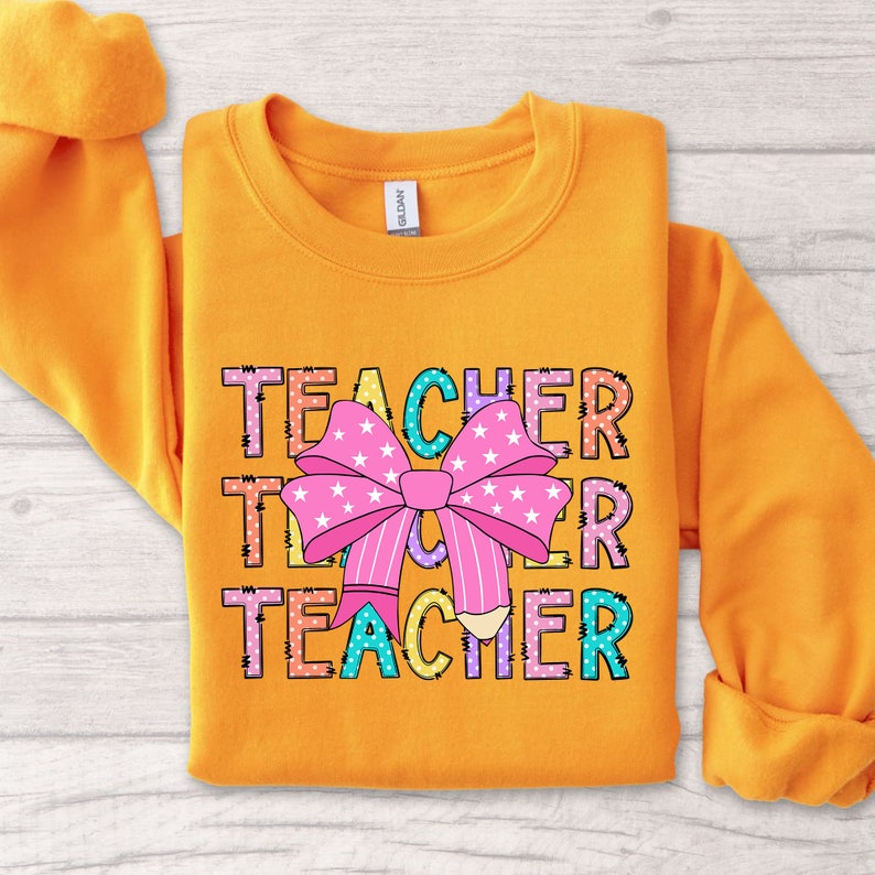Coquette Teacher Png, Back to Shool Png, Teacher Appreciation Gift, Day ...