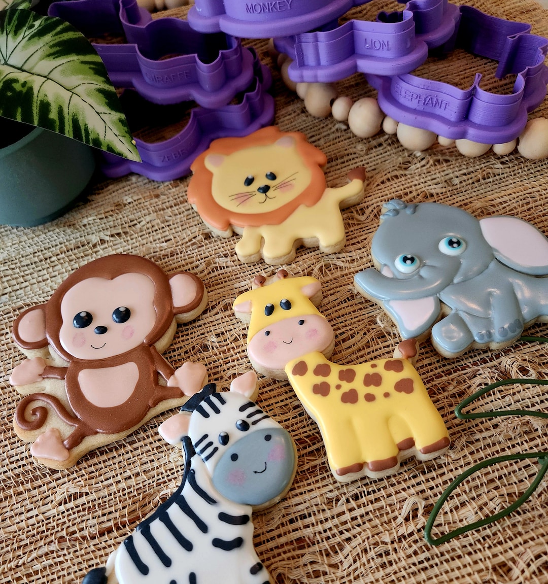 Jungle Animal Cookie Cutter Set, Safari Animals - Etsy