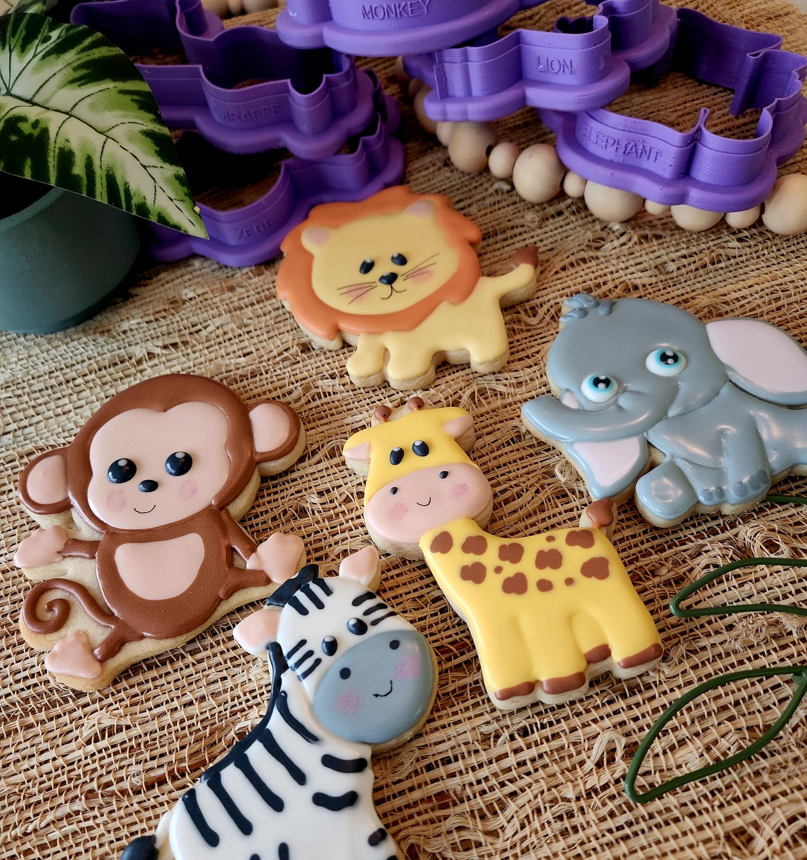 Jungle Animal Cookie Cutter Set Safari Animals - Etsy