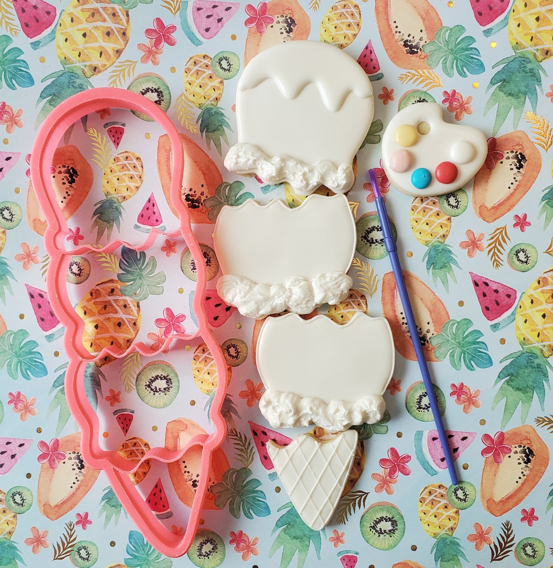 Triple Scoop Ice Cream Cone Cutter, 9" Tall - Etsy